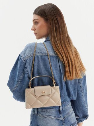 Tory Burch Tory Burch Handtasche Kira Diamond Quilt East-West Top Handle 174999 Beige