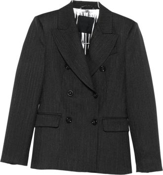Liu Jo Femme, Vestes, Noir, Taille: 42 FR Veste élégante outerwear Aw25