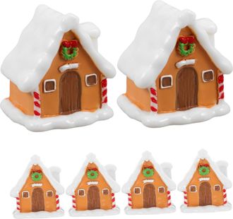 Cabilock 6 St&uuml;ck Weihnachts -Moos -Mikrolandschaft weihnachtsdeko Outdoor Moss Landschaftsdekoration Weihnachtshausdekoration Weihnachtsdekor Urlaubsdekor Haus