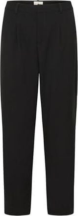 Kaffe Womens Pants Cropped High-Waisted Tapered Legs Regular Fit Pockets