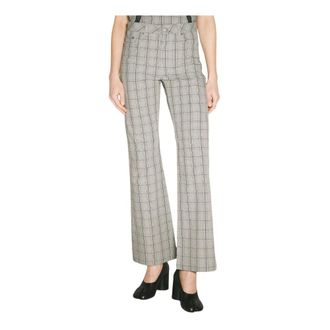 Our Legacy Check Motif Moto Cut Hose - - Trousers - Damen - Grau - S