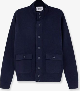 Alpha Studio Wool blend cardigan - ALPHA-STUDIO - gender_Man