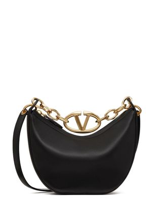 Valentino Garavani mini sac Moon Hobo à détail VLogo - Noir
