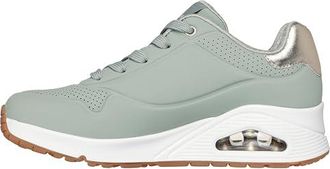 Skechers Uno Golden Air Baskets pour Femme, Sage Durabuck/Silver Trim, 39.5 EU
