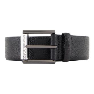 Emporio Armani Geg&uuml;rtel aus gewalktem Leder - - Accessories - Herren - Schwarzk - 90 CM
