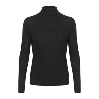Soaked In Luxury Pull &agrave; col roul&eacute; noir - Femme - Pulls - Noir - Taille: 44 FR