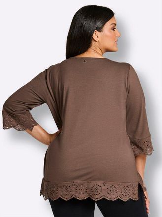 Sheego T-Shirt 3/4-Arm-Shirt 3/4-Arm