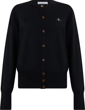 Vivienne Westwood Femme, Pulls, Noir, Taille: 36 FR Cardigan &agrave; boutons