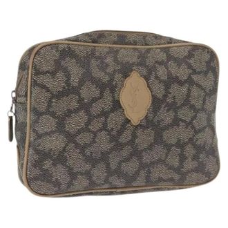 Saint Laurent Pochette en plastique Pre-owned - Femme - Pre-owned - Beige - Taille: ONE Size