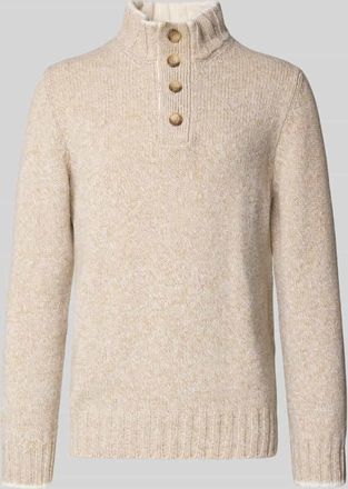 Gran Sasso Strickpullover aus Schurwolle mit Troyer-Kragen