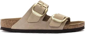 Birkenstock Femme, Chaussures, Beige, Taille: 38 EU Sandales Big Buckle de Style Sandcastle