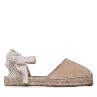 Manebì Espadrilles Manebi Suede Flat Valenciana Espadrilles K 1.1 P0 Beige