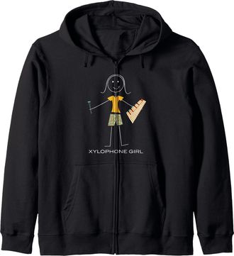 Whyitsme Design Funny Women Xylophone, Girl Musician Gifts Kapuzenjacke