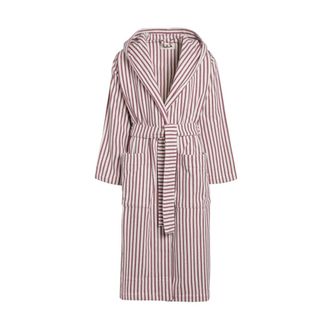 Tekla Hooded Bathrobe Stripes - - Nightwear & Lounge - Herren - Mehrfarbig - L