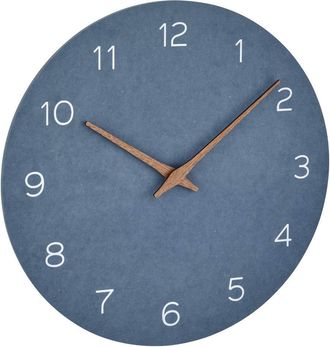 TFA Dostmann Analoge Wanduhr, 60.3054 (Taubenblau mit Batterie)