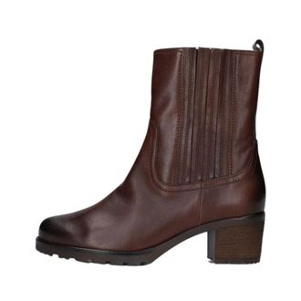 Gabor Cognacfarbene Leder-Stiefeletten - - Shoes - Damen - Braun - 37 EU