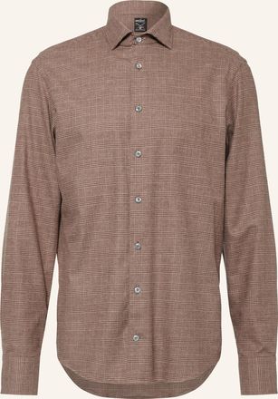 van Laack Van Laack Flanellhemd Vl-Rikos-Tfk Tailor Fit braun