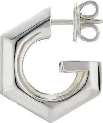 Gucci Geometric G-Logo Creolen - - Accessories - unisex - Grau - ONE SIZE