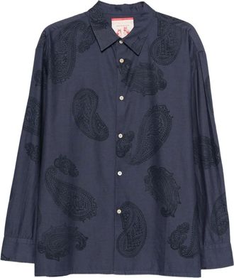 A Kind Of Guise paisley-print shirt - Blau