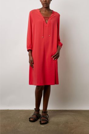 Gerard Darel Robe courte fluide &agrave; lacet - EDIKA - Corail