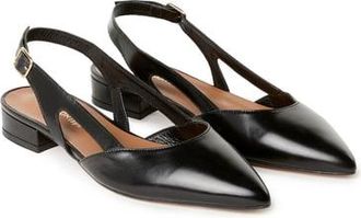 Saison 1865 Ballerines slingback en cuir