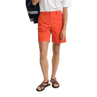 GANT Chino Shorts, Marled Red, 40 Femme