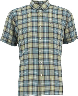 Barbour Leichtes Kurzarmhemd aus einem Lyocell-Leinen-Mix, Regular in