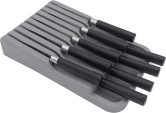 Generic Messerblock F&uuml;r Schubladen - Schubladen-Organizer-Eins&auml;tze F&uuml;r Messer - Besteckschlitz-Organizer, K&uuml;chenschubladen-Organizer, Messer-Schubladen-Organi