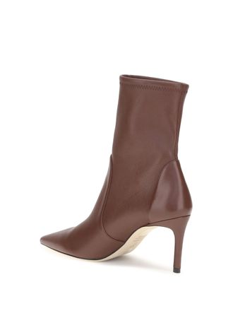 Stuart Weitzman Womens Ankle Boots Power Brownstone Calf Leather