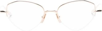 Dita Eyewear lunettes de vue Lunari à monture géométrique - Or