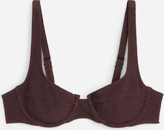 Arket Balconette-Bikinioberteil -Braun