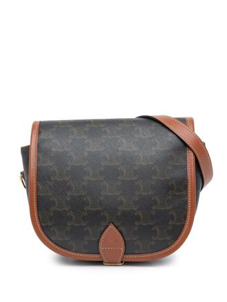 Celine sac à bandoulière Folco Triomphe médium (2020) - Marron