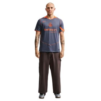 Nike Unisex-Fu&szlig;balltrikot f&uuml;r Erwachsene - Ausw&auml;rtstrikot des FC Inter Mailand (Blau/Orange)