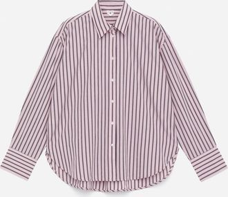 Arket Hemd Aus Baumwoll-Popeline -Blau