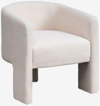 Sklum Sklum - Xastru-Esszimmerstuhl aus Lammfell Weiß