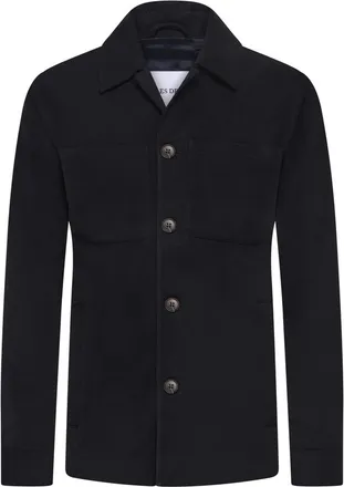 Les Deux Weiches Overshirt mit zwei Eingrifftaschen und Umlegekragen in