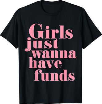 Bioworld Girls Just Wanna Have Funds Valentines Day T-Shirt
