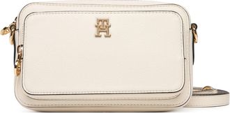 Tommy Hilfiger Handtasche Tommy Hilfiger Th Icon Camera Bag AW0AW18120 &Eacute;cru