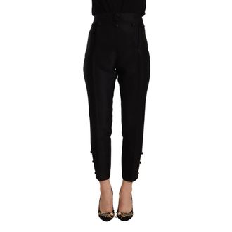 Dsquared2 Femme, Pantalons, Noir, Taille: 36 FR Pantalon Skinny Taille Haute