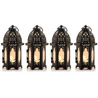 Nuptio 4 Stücke Metall Teelichthalter Kleine Größe Hochzeit Mittelstücke Transparente Glas Hängende Laternen Hochzeit Weihnachten Hause Tischdekoration Vogel