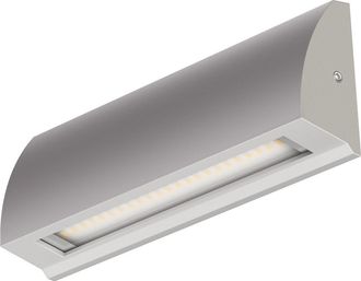 LEDs Com LED Wandleuchte/Treppenlicht SEGIN für außen, IP54, flach, Downlight, grau matt, eckig, 6,2 W, 566lm, warmweiß