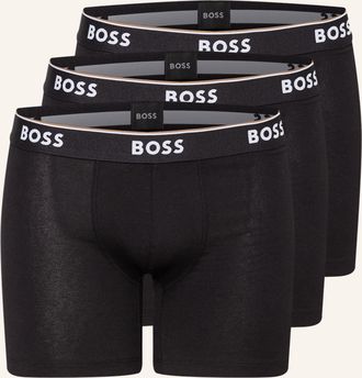 HUGO BOSS 3er-Pack Boxershorts Power schwarz