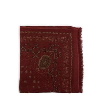 Saison 1865 Foulard &agrave; motifs en laine vierge