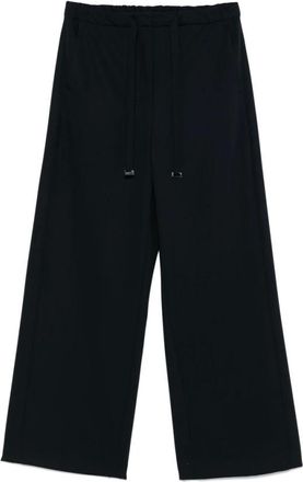 Max Mara Femme, Pantalons, Bleu, Taille: 42 FR Pantalon Bleu Marine &agrave; Cordon de Serrage