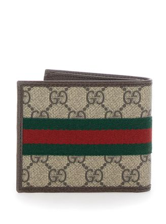 Gucci Mens Wallet Ophidia Beige Leather