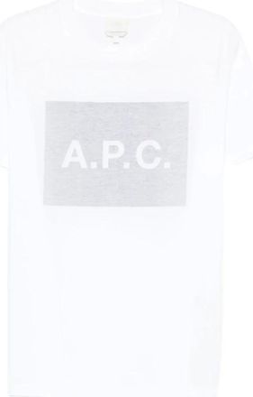 A.P.C. A.p.c., Homme, Tops, Blanc, Taille: 2XL Cohbo H26558 Laa T-shirt