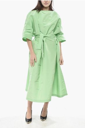 Super Blond Silk Organza Kaftan With Belt size 38