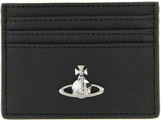 Vivienne Westwood Femme, Accessoires, Noir, Taille: ONE Size Porte-cartes Plat