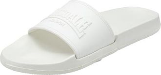Lonsdale Homme Sorrento Sandale Glissante, Blanc Uni, 43 EU