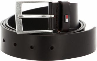 Tommy Hilfiger Herren Gürtel Adan 3.5 Ledergürtel, Braun (Testa Di Moro), 80